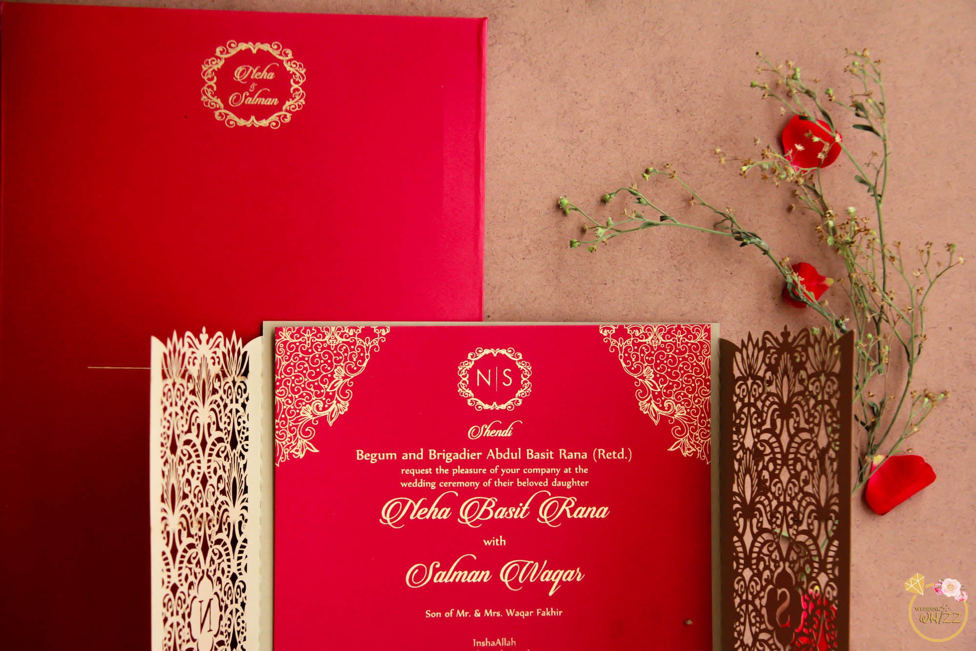 Lasercut Gate Invite with Envelope – Wedding Whizz